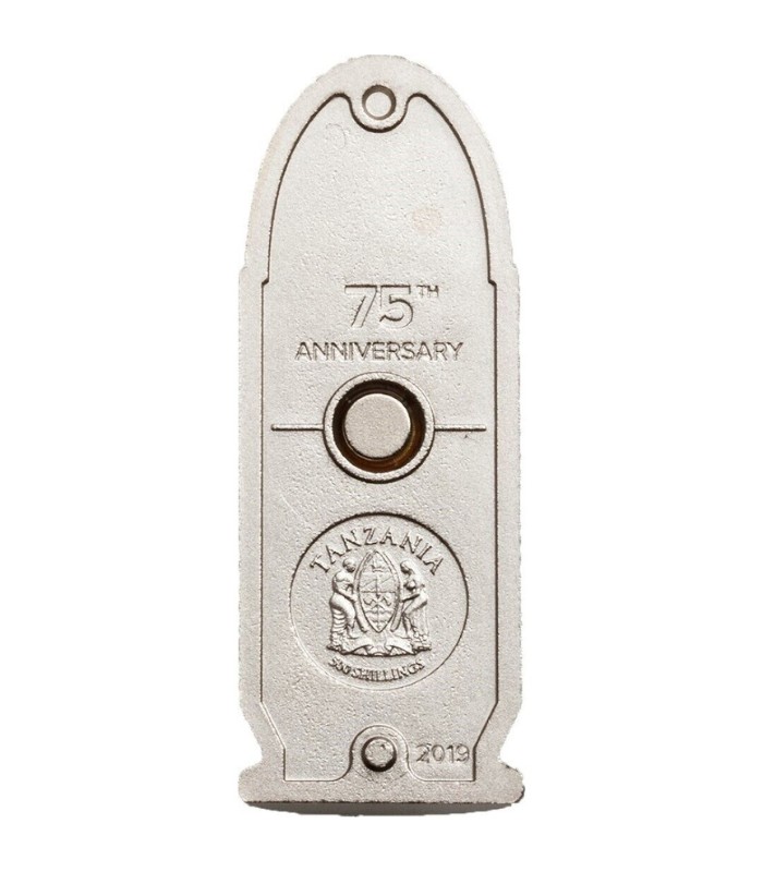 D-DAY Bullet 75th Anniversary Normandy Landing 1 Oz 2 Silver Coin Set ...